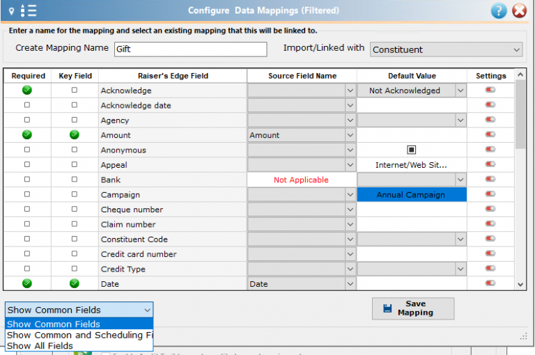 Import to Gift – Zeidman Development